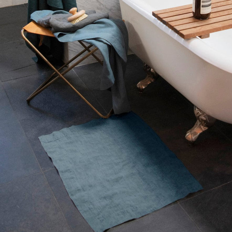 Best Linen Bath Mat | by Rough Linen