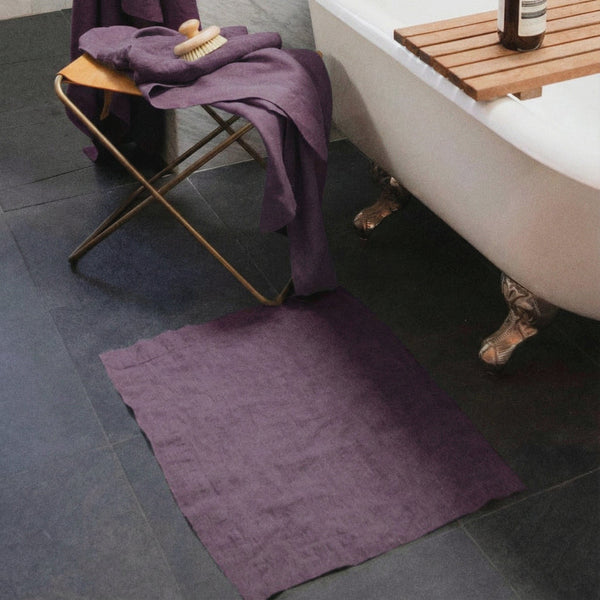 Best Linen Bath Mat | by Rough Linen