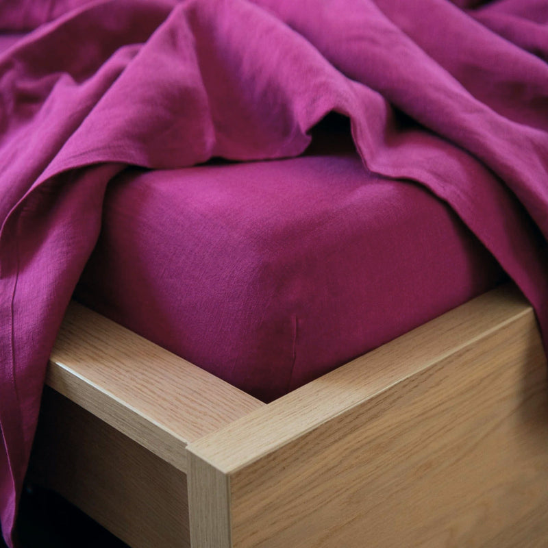 Best Heavyweight Linen Fitted Sheets | by Rough Linen