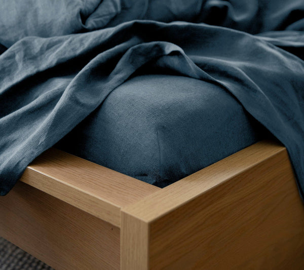 Best Heavyweight Linen Fitted Sheets | by Rough Linen