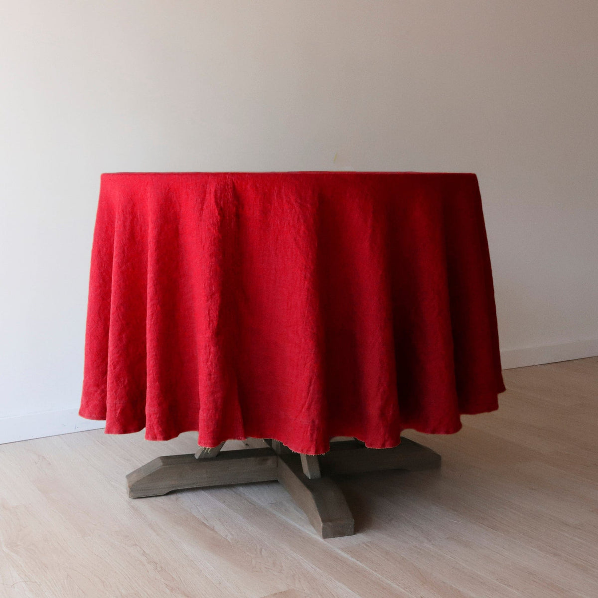 Best Round Heavyweight Linen Tablecloth | by Rough Linen