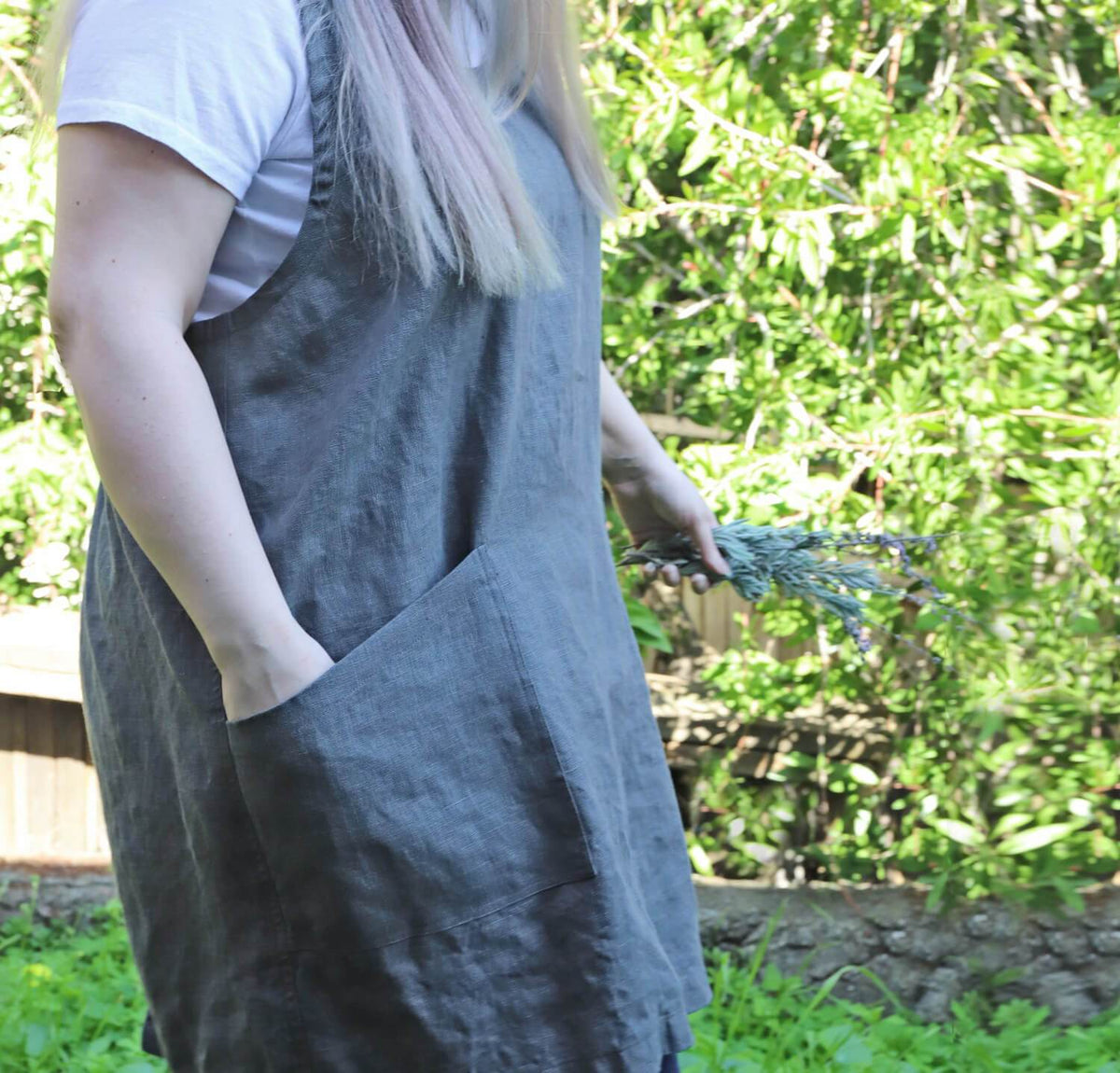 The Bella Linen Pinafore Apron | by Rough Linen