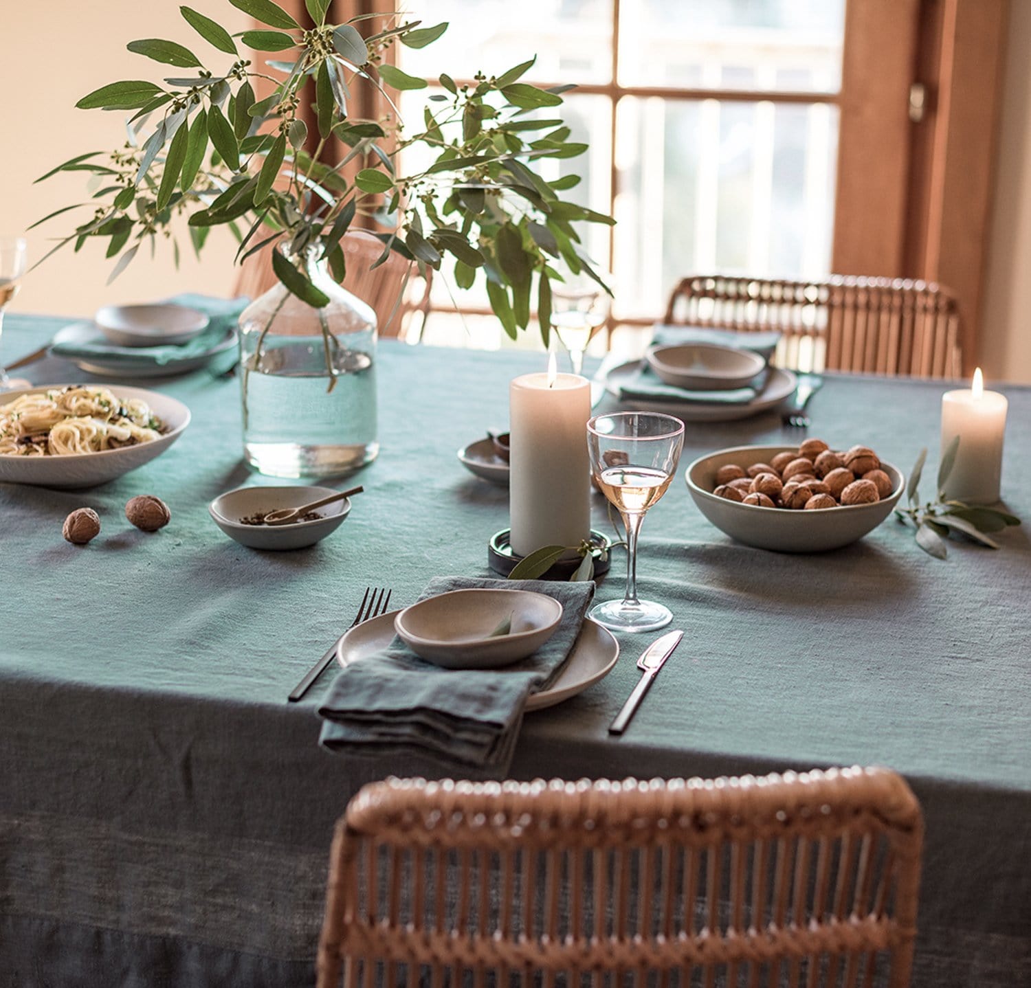 100% Pure Linen Tablecloths | by Rough Linen