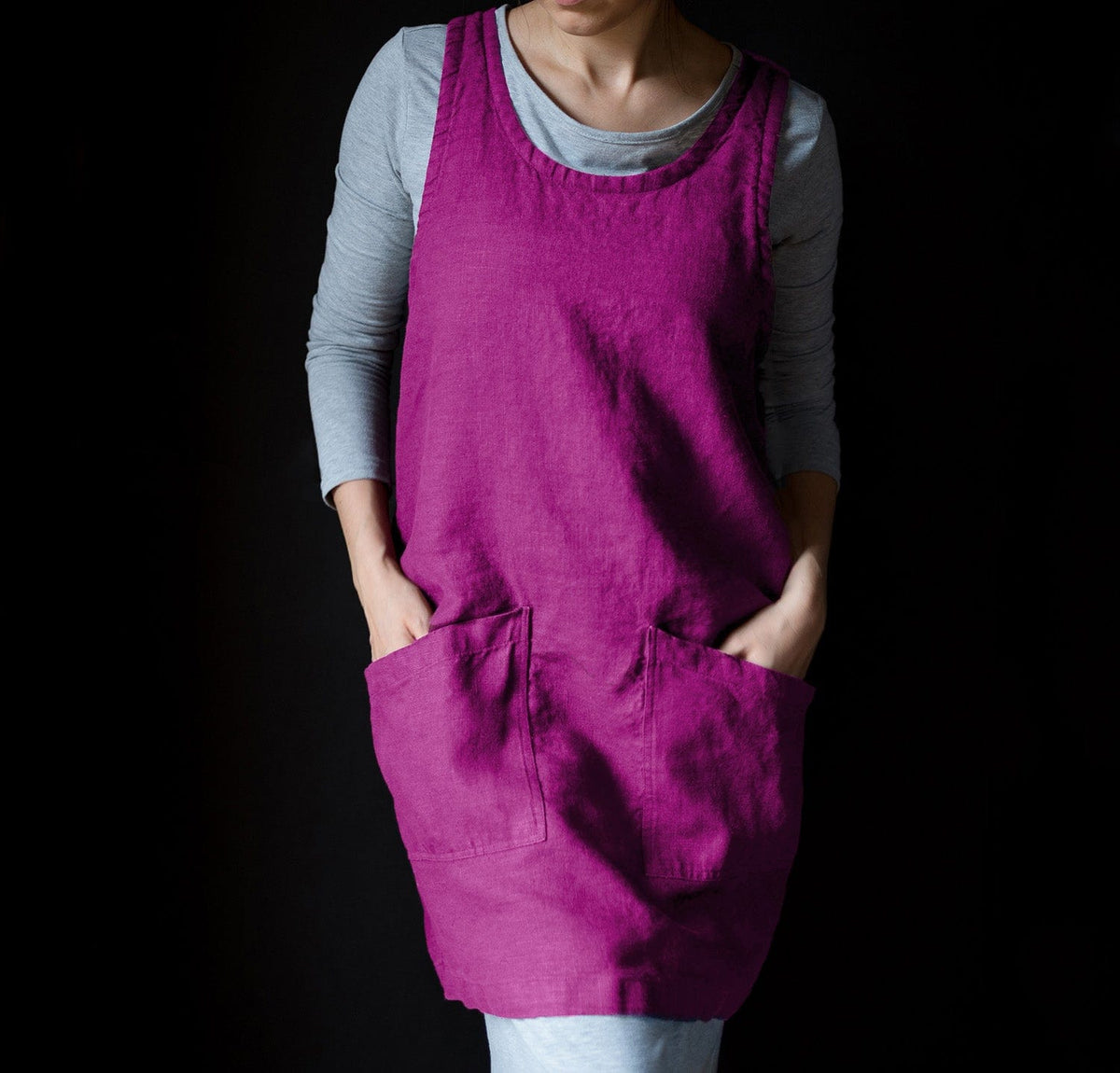 The Bella Linen Pinafore Apron | by Rough Linen