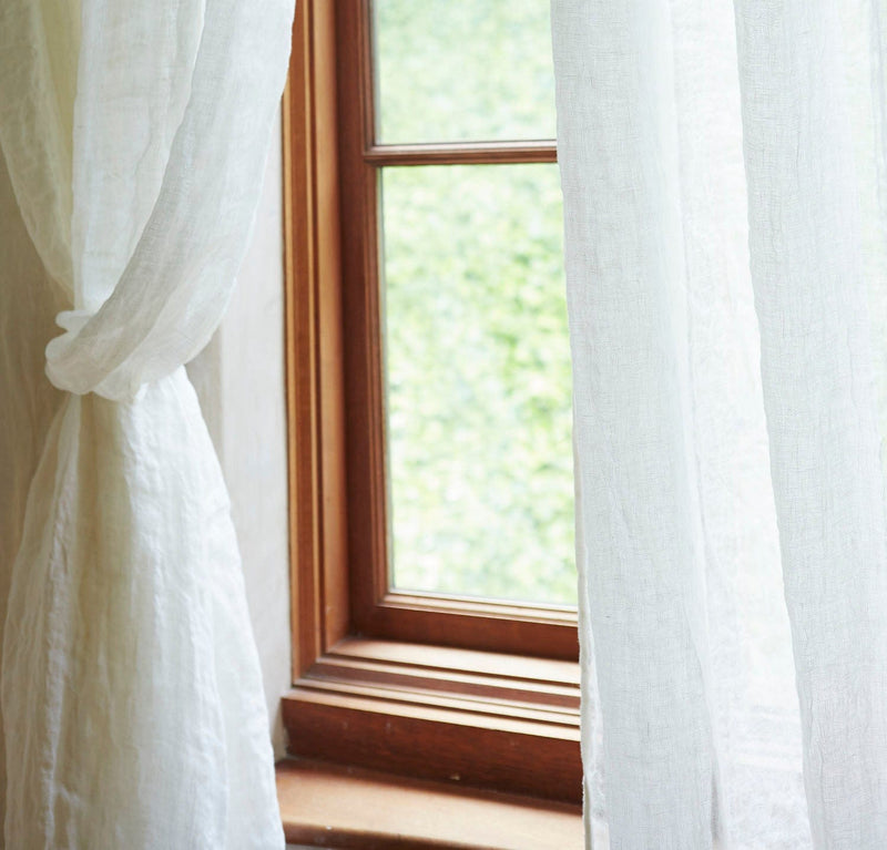 100% Flax Linen Curtains - Made in the USA | by Rough Linen