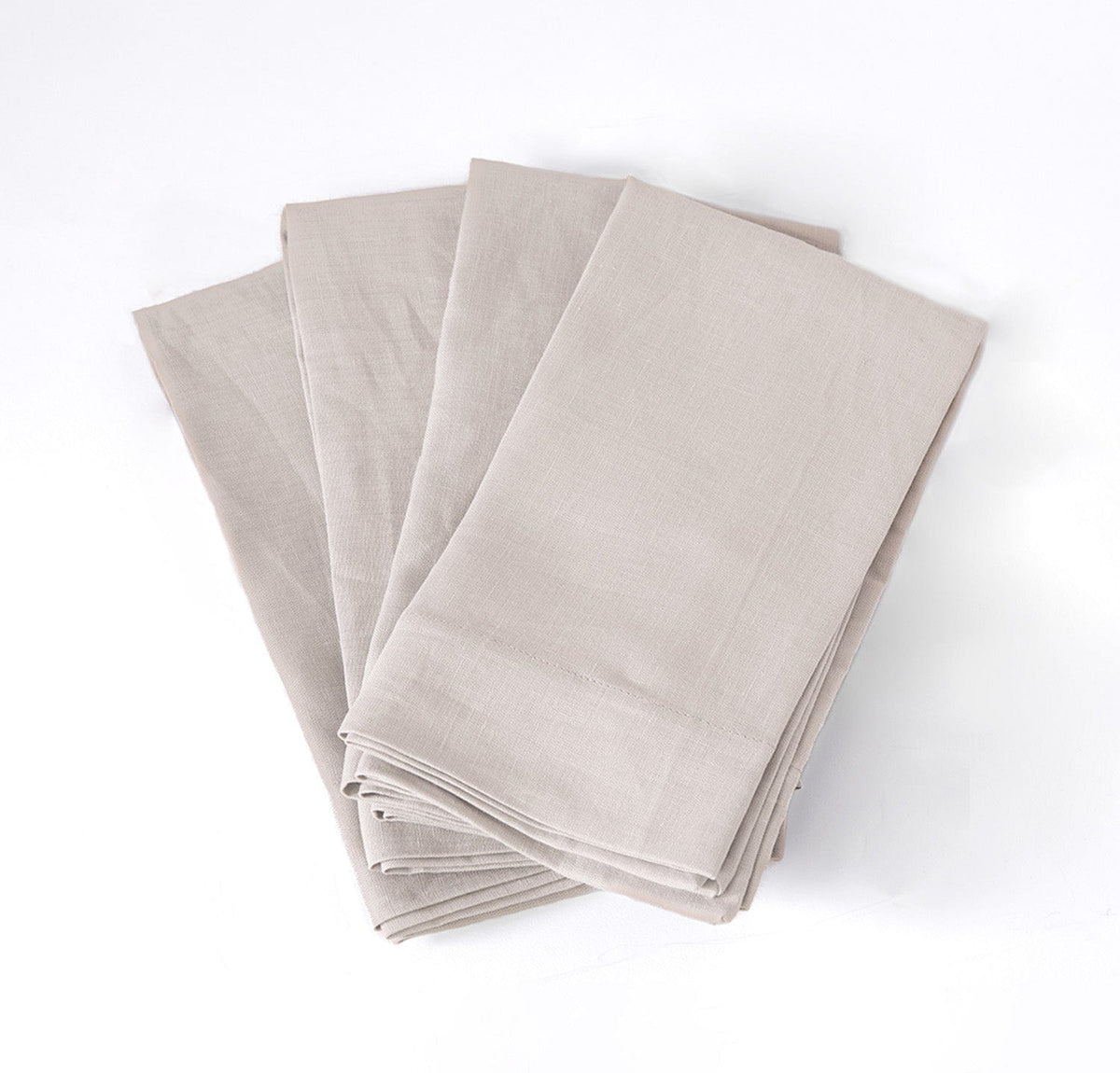 Smooth Linen Napkin Set (Choose 4 or 6) - Rough Linen