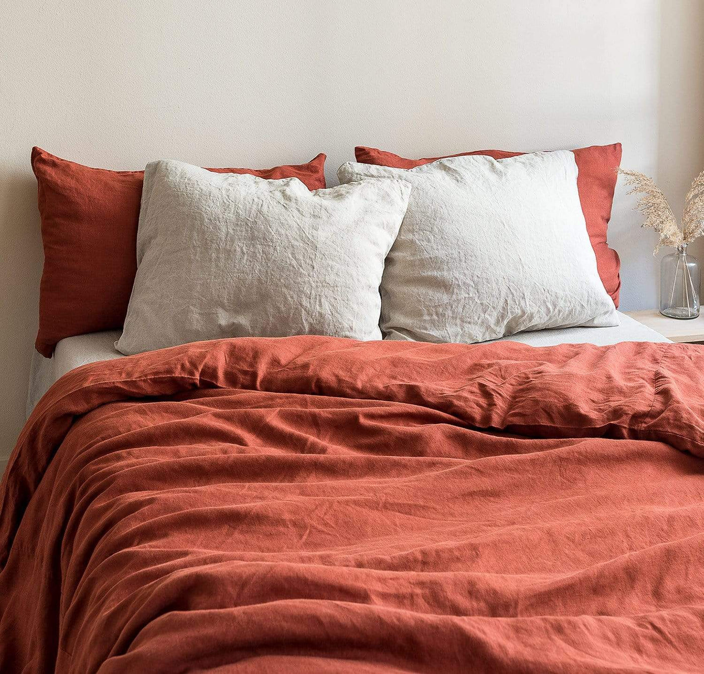 100% Linen Duvet Covers | Rough Linen
