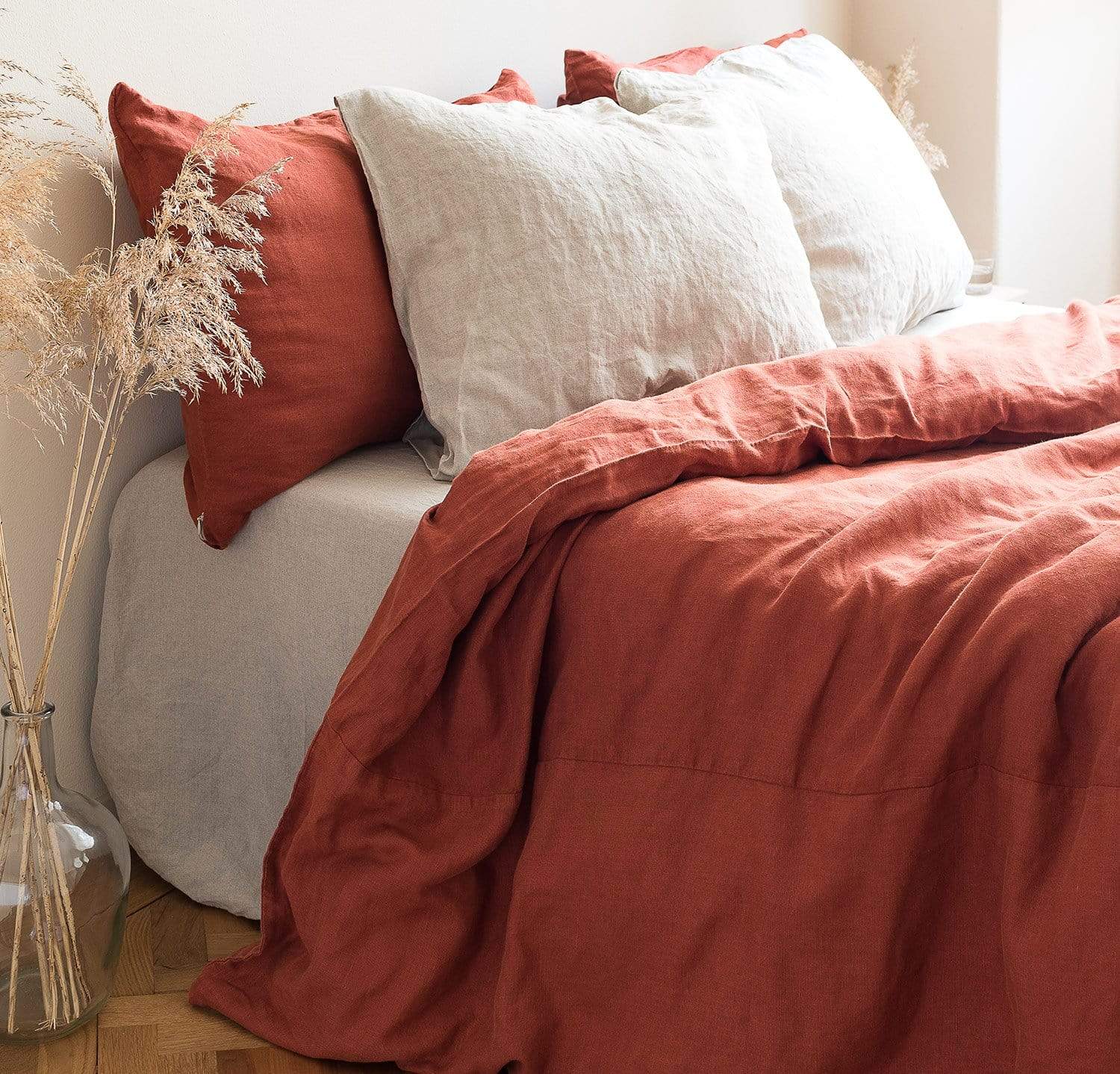 100% Linen Duvet Covers | Rough Linen