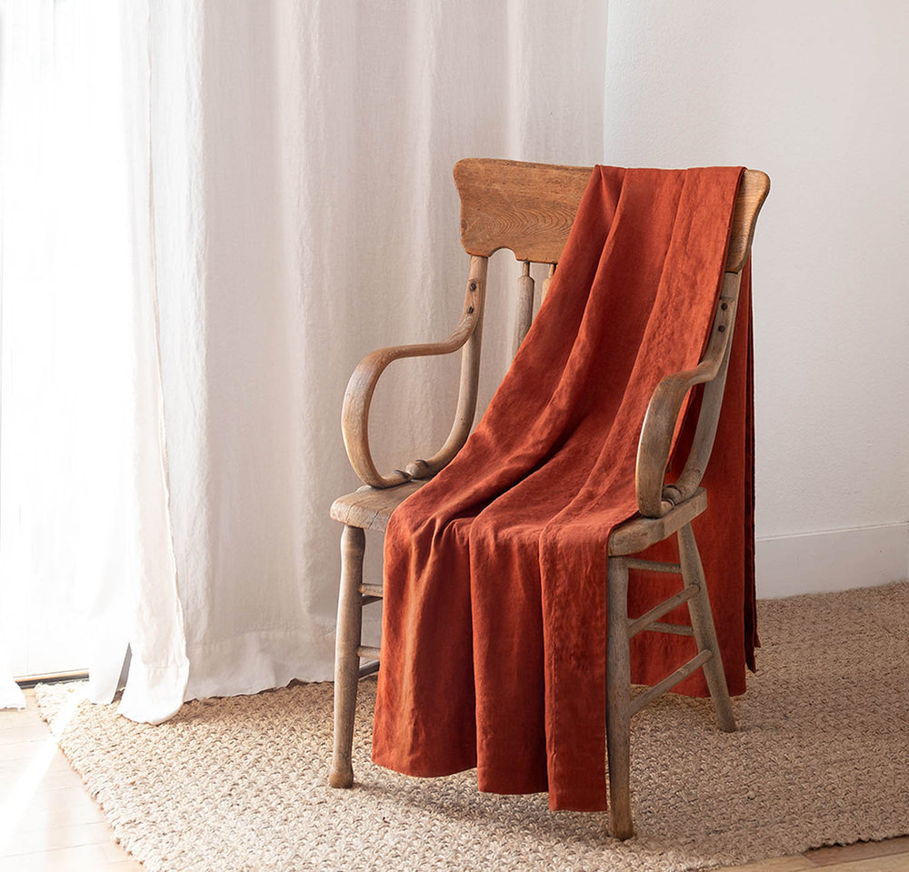 Linen Throw Blankets | by Rough Linen