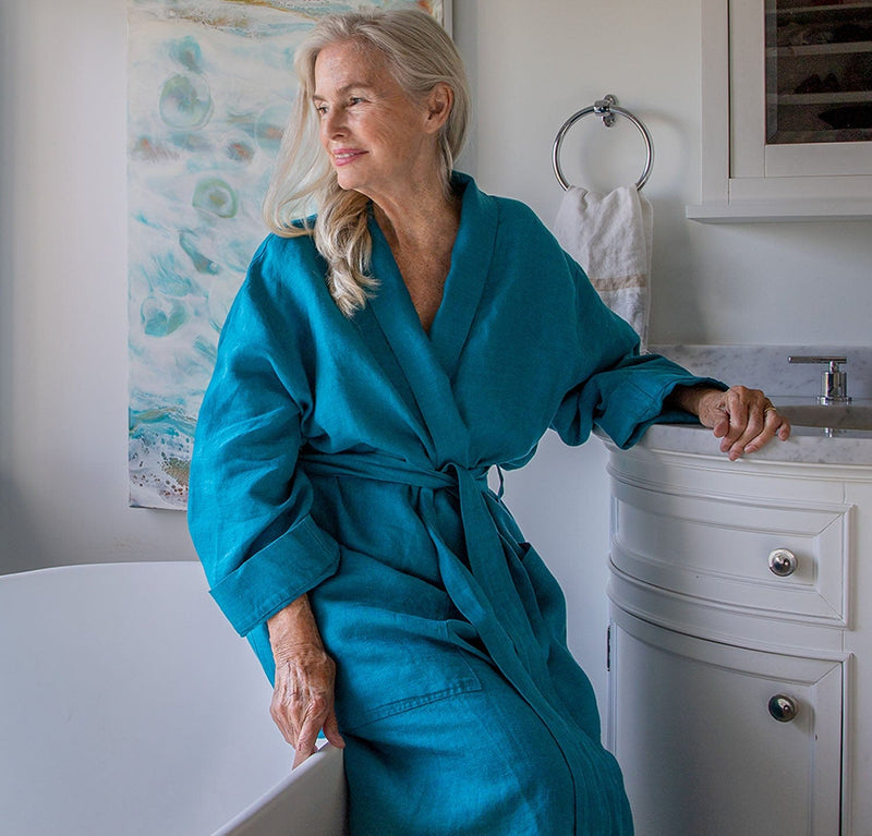 Best Linen Bath Robe | by Rough Linen