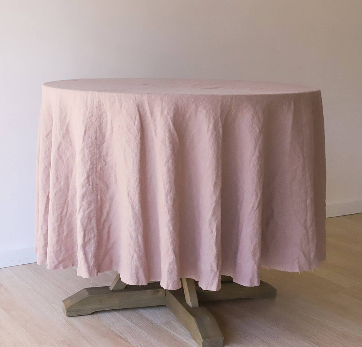 Best Round Heavyweight Linen Tablecloth | by Rough Linen