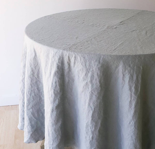 Best Round Heavyweight Linen Tablecloth | by Rough Linen