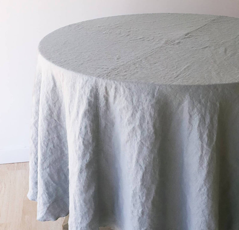 Best Round Heavyweight Linen Tablecloth | by Rough Linen