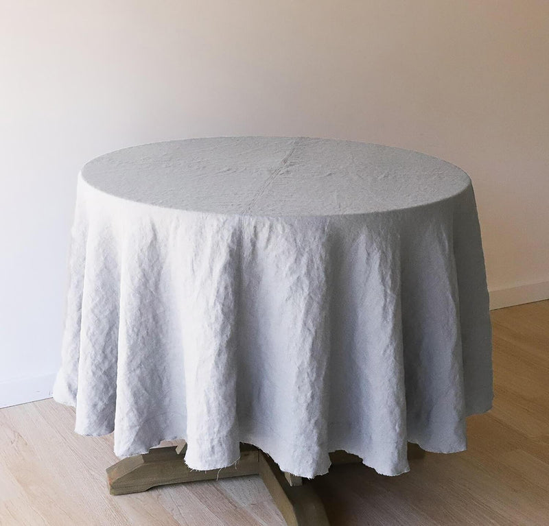 Best Round Heavyweight Linen Tablecloth | by Rough Linen