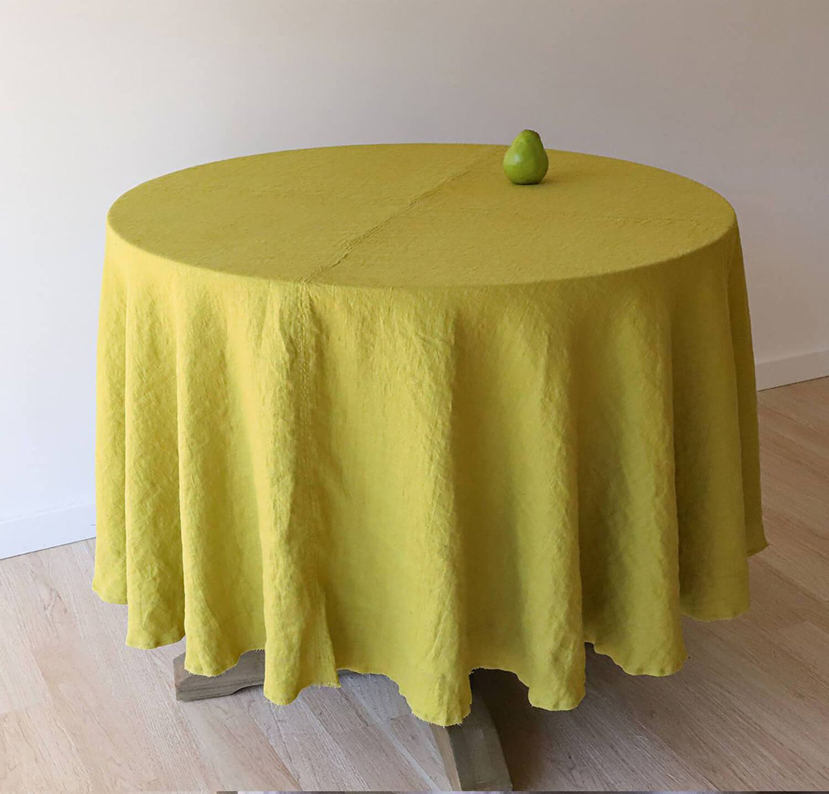 Best Round Heavyweight Linen Tablecloth | by Rough Linen