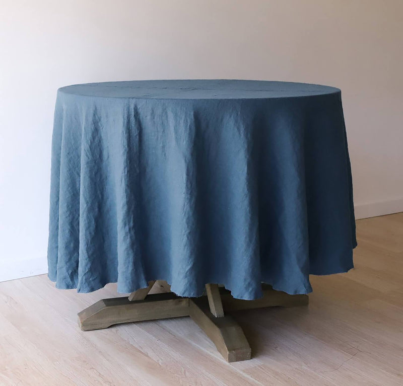 Best Round Heavyweight Linen Tablecloth | by Rough Linen