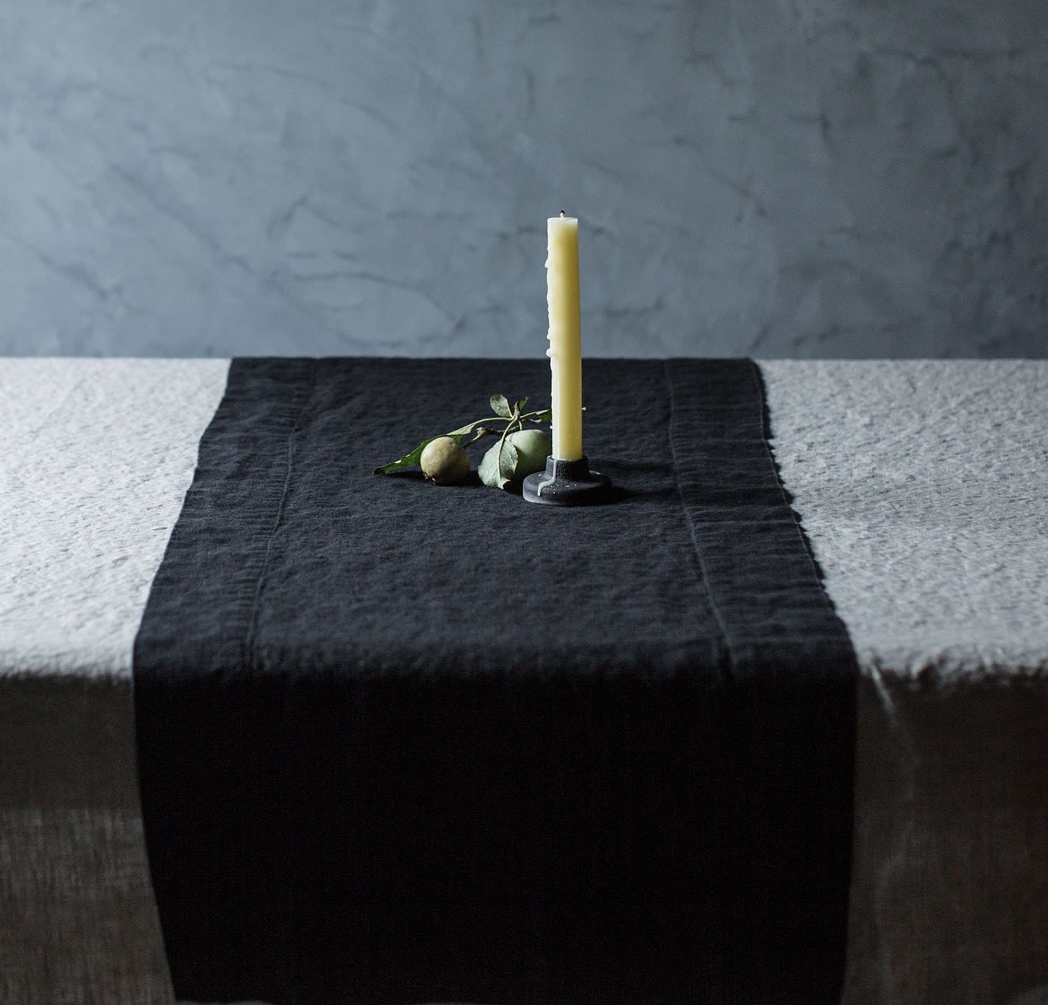 Best Raw Edge Linen Table Runner | by Rough Linen