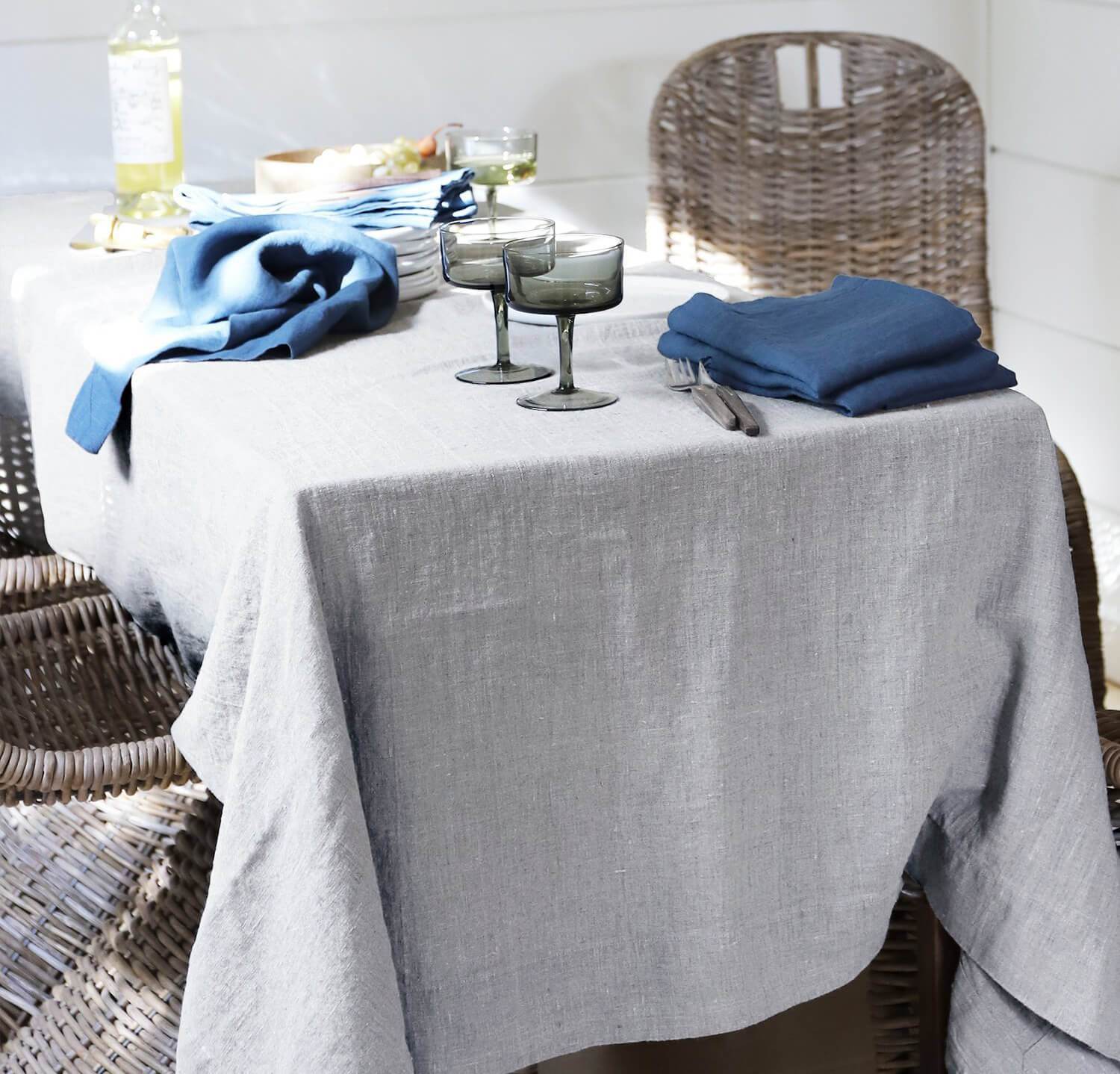 100% Pure Linen Tablecloths | by Rough Linen
