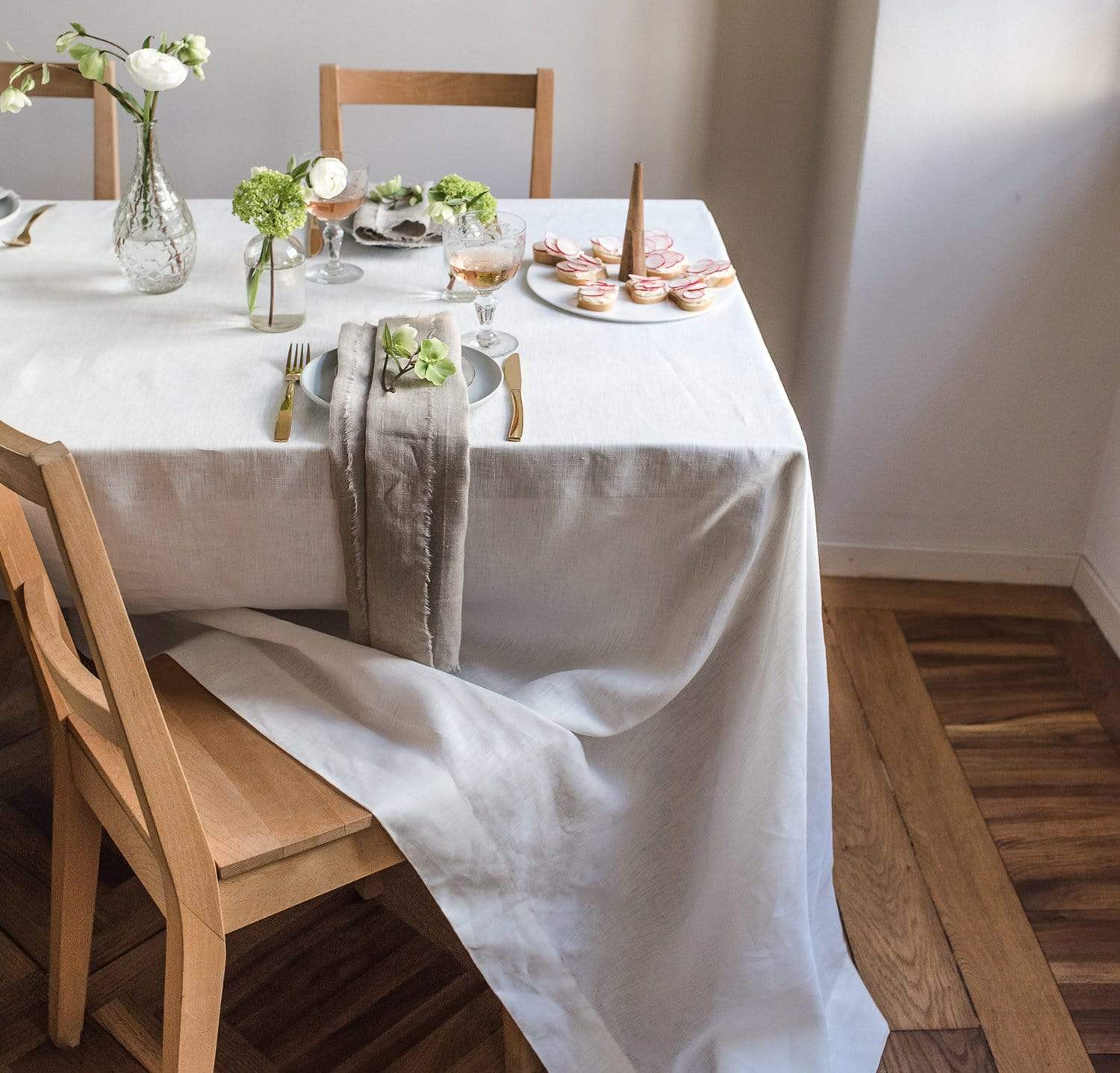 100% Pure Linen Tablecloths | by Rough Linen